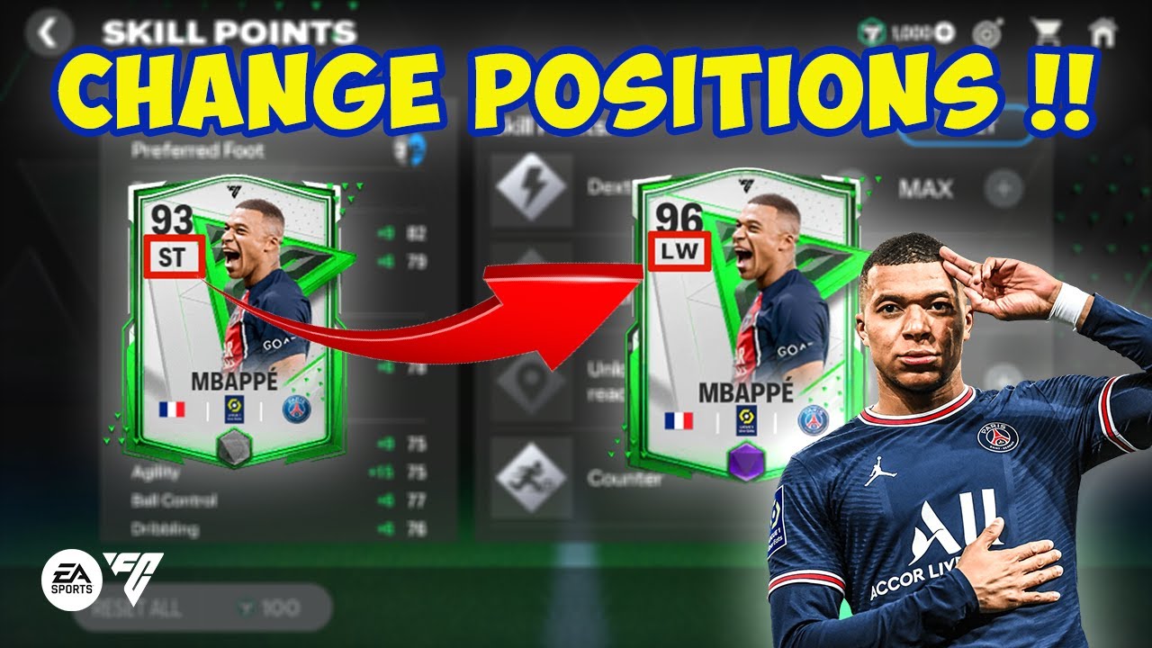How To Change Positions Of Players In FC Mobile 24! - YouTube