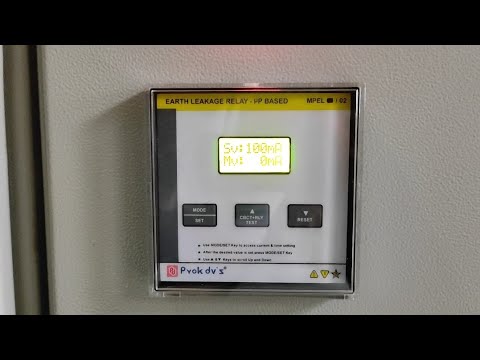 ELR (Earth Leakage Relay) Programming or setting - YouTube