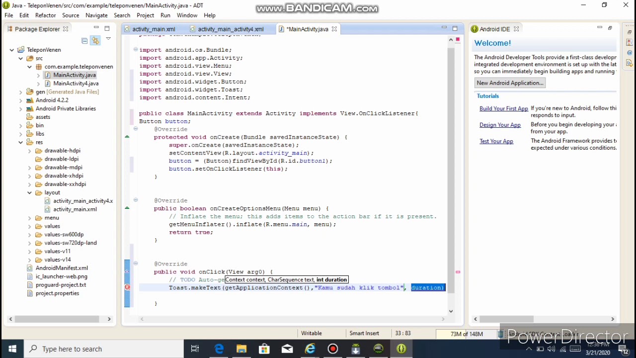 TUTORIAL MEMBUAT EMERGENCY CALL MENGGUNAKAN ECLIPSE - YouTube