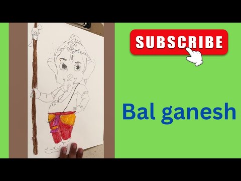 bal ganesh easy drawing step by step - YouTube