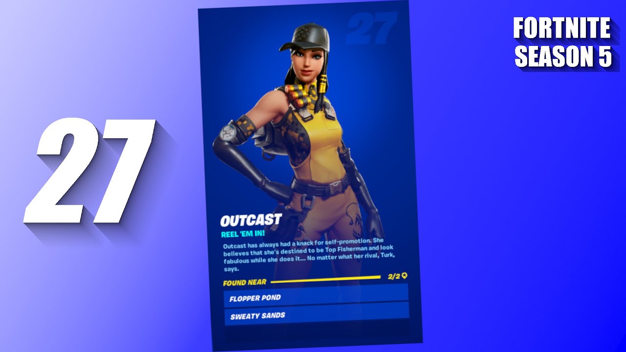 Fortnite Character 27 Outcast Location Guide | Fortnite Collections ALL ...