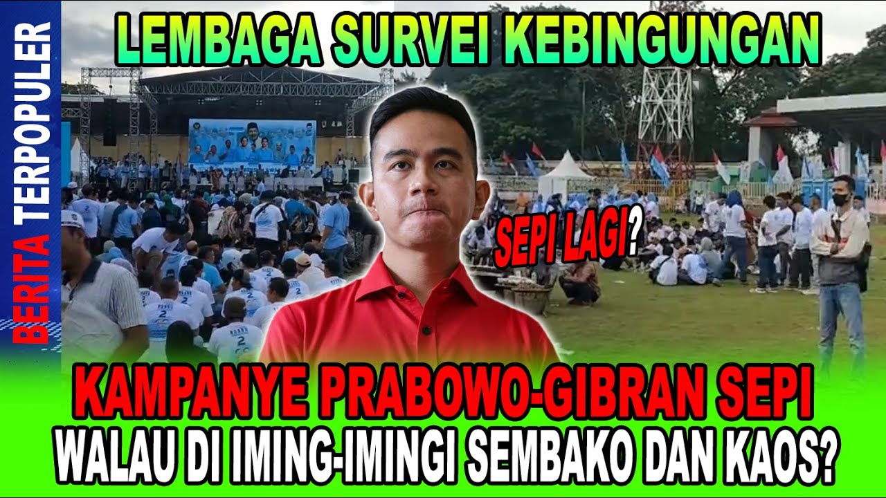 DEKLARASI 02 SEPI LAGI..!? KAMPANYE PRABOWO GIBRAN SEPI, WALAU DI ...