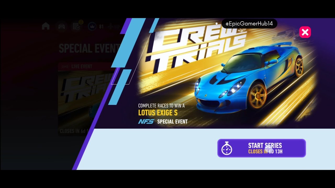 Need for Speed No Limits: Crew Trials Special Event Day 1 with Shane ...