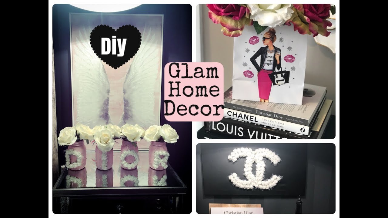 GLAM HOME DECOR DIY DECORATING - YouTube