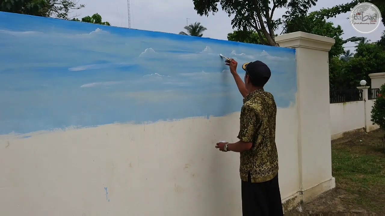 Melukis Pemandangan & Mural Art GenkGong - YouTube