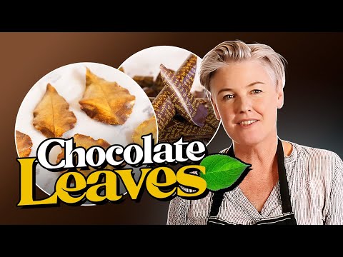 Gorgeous Natural Leaf Chocolate Decorations - A Step by Step Tutorial ...
