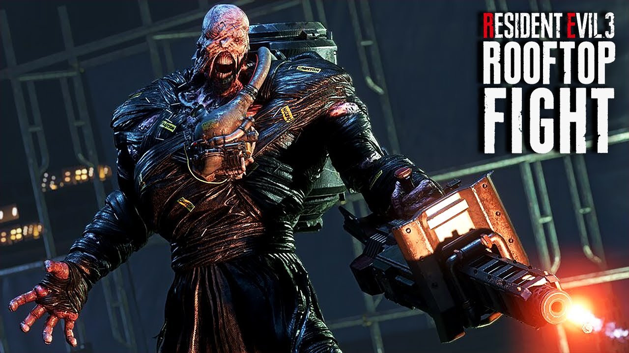 ROOFTOP FIGHT!! - Resident Evil 3 (RE3) - Episode 3 - YouTube