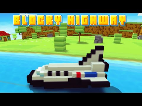 Blocky Highway: Traffic Racing Gameplay | New Vehicle Space Shuttle ...