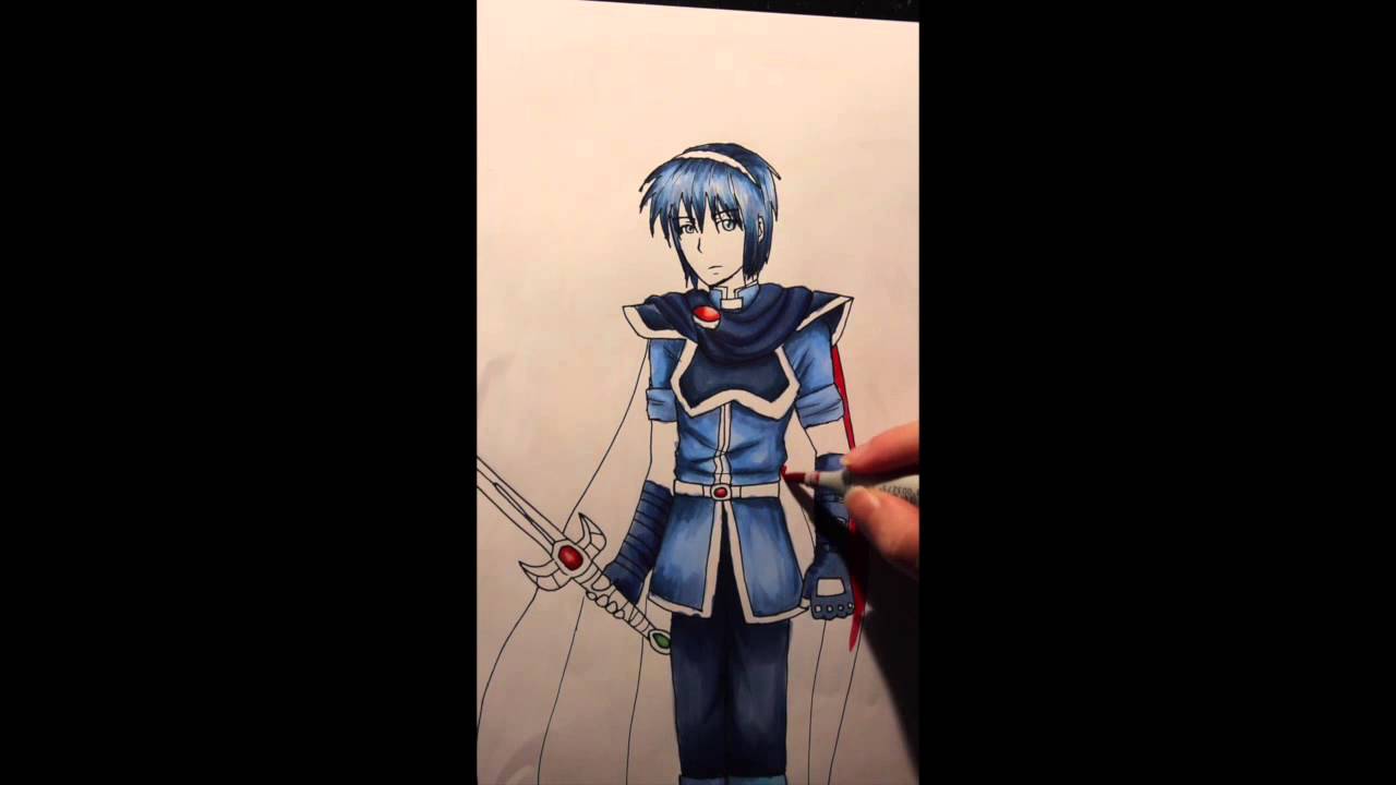 Marth Drawing - Fire Emblem Time Lapse - YouTube