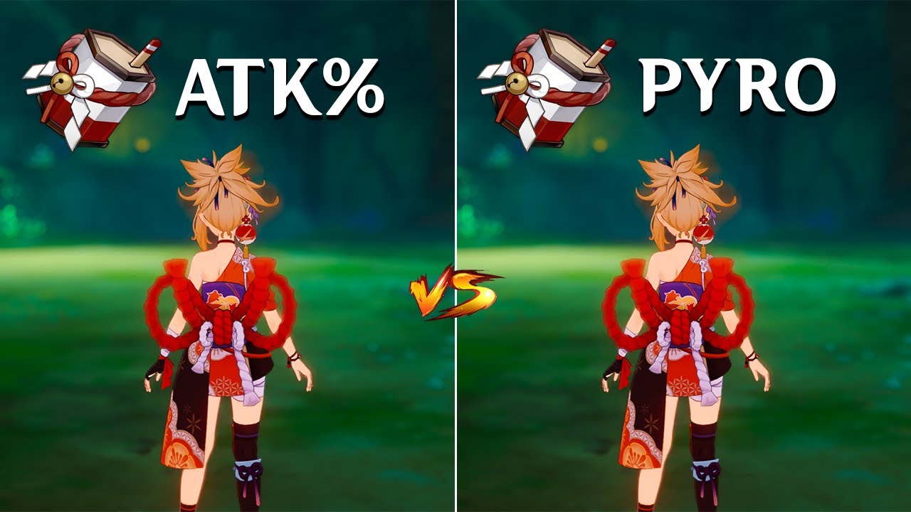 Yoimiya F2P Build!! ATK% vs Pyro% Goblet !! Best build for Yoimiya ...