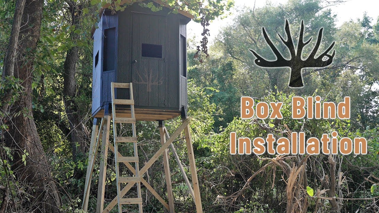 Box Blind Install - The Whitetail Group - YouTube