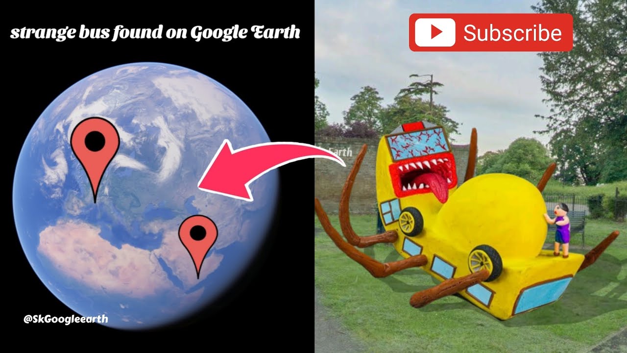 i found giant strange bus on Google map and google earth #googleearth # ...