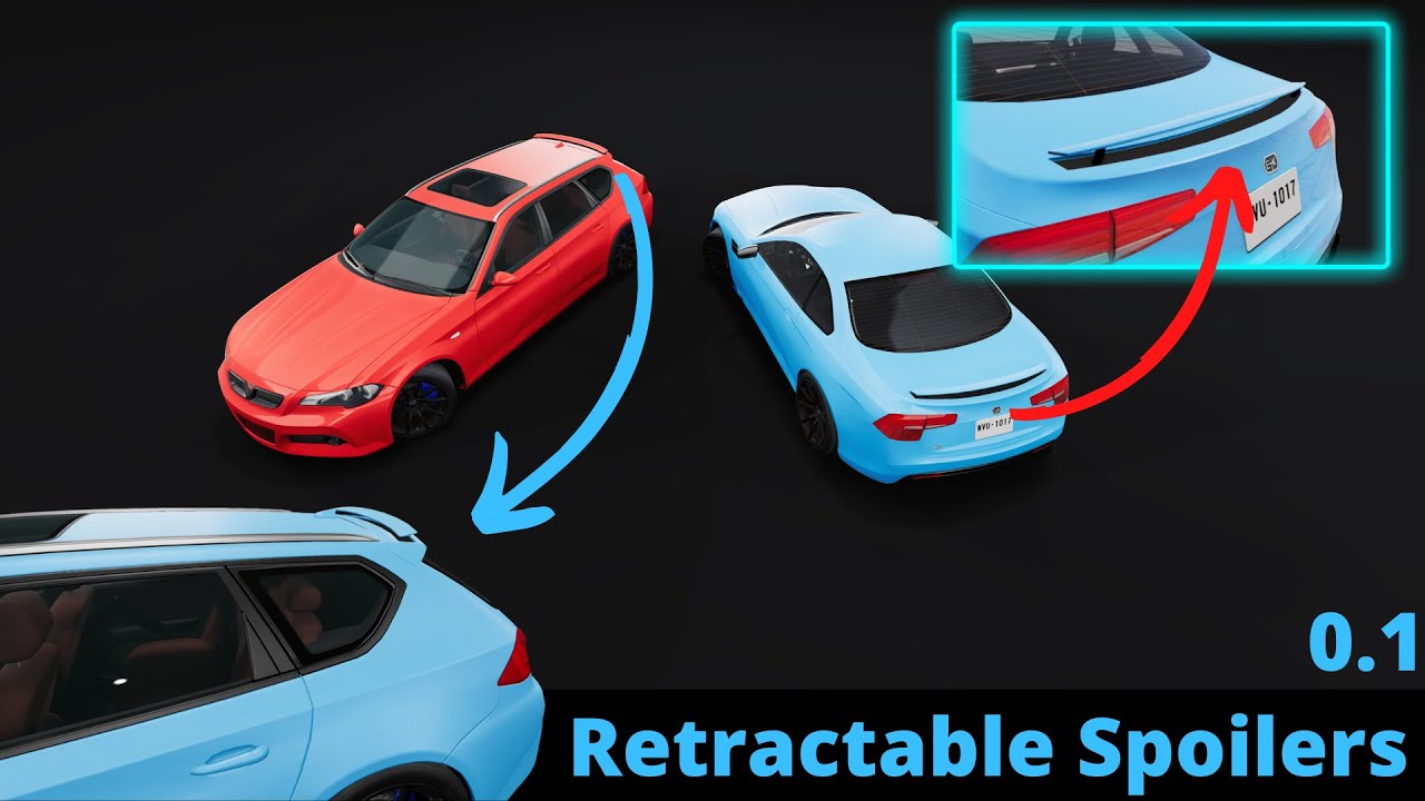 Retractable Spoilers Mod 0.1 - YouTube