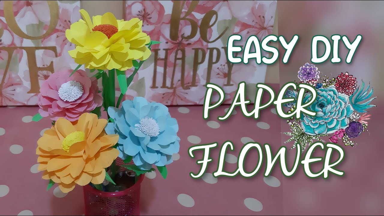 EASY DIY FLOWER MAKING PART 2 - YouTube