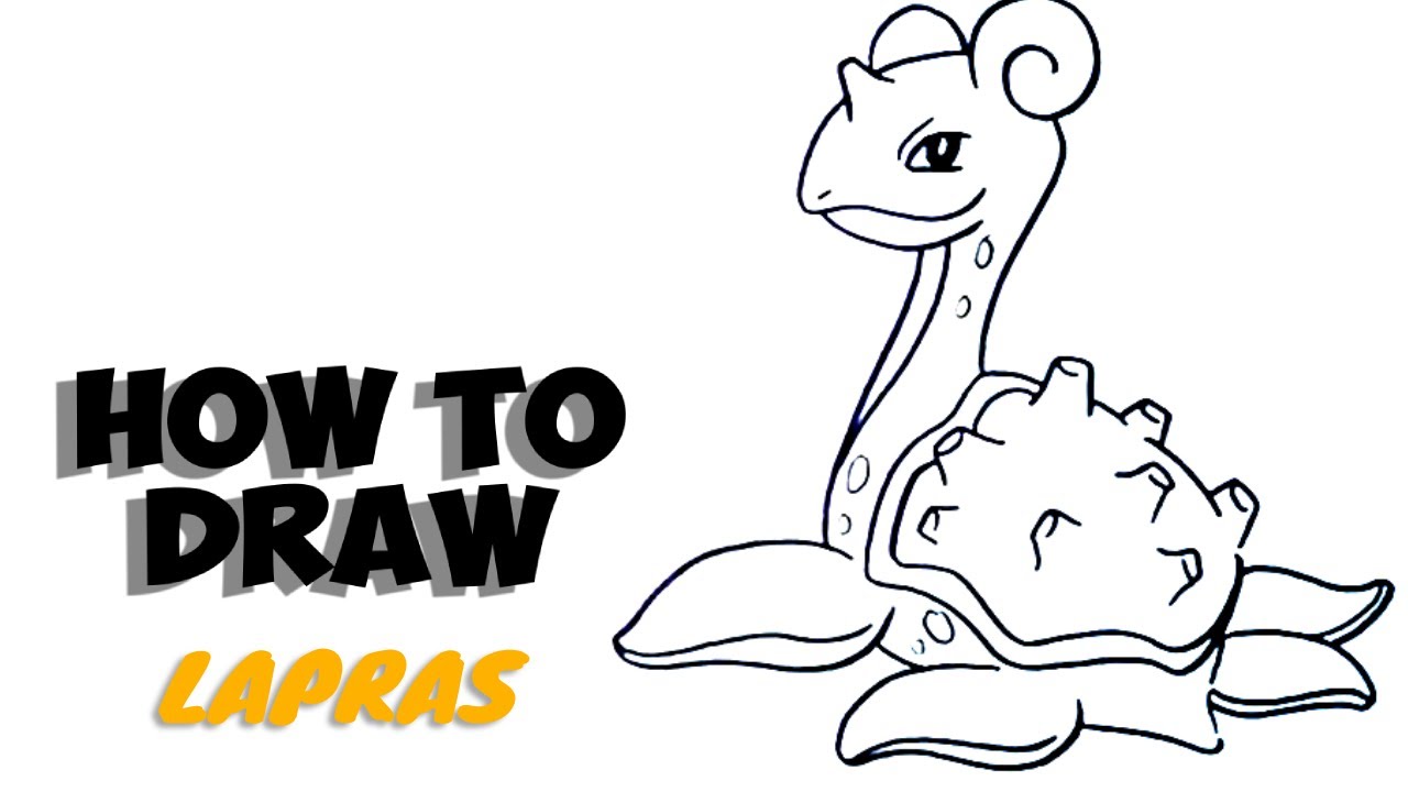 How to Draw Lapras From Pokemon | Drawings Step by Step - YouTube