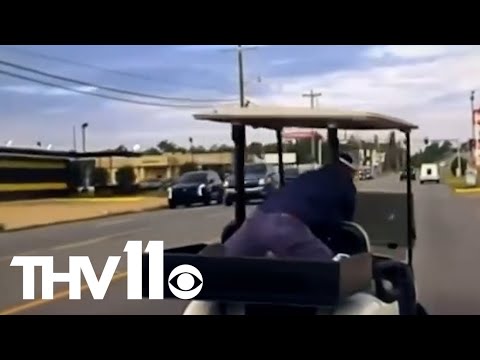 Police chase golf cart driver in low-speed pursuit - YouTube
