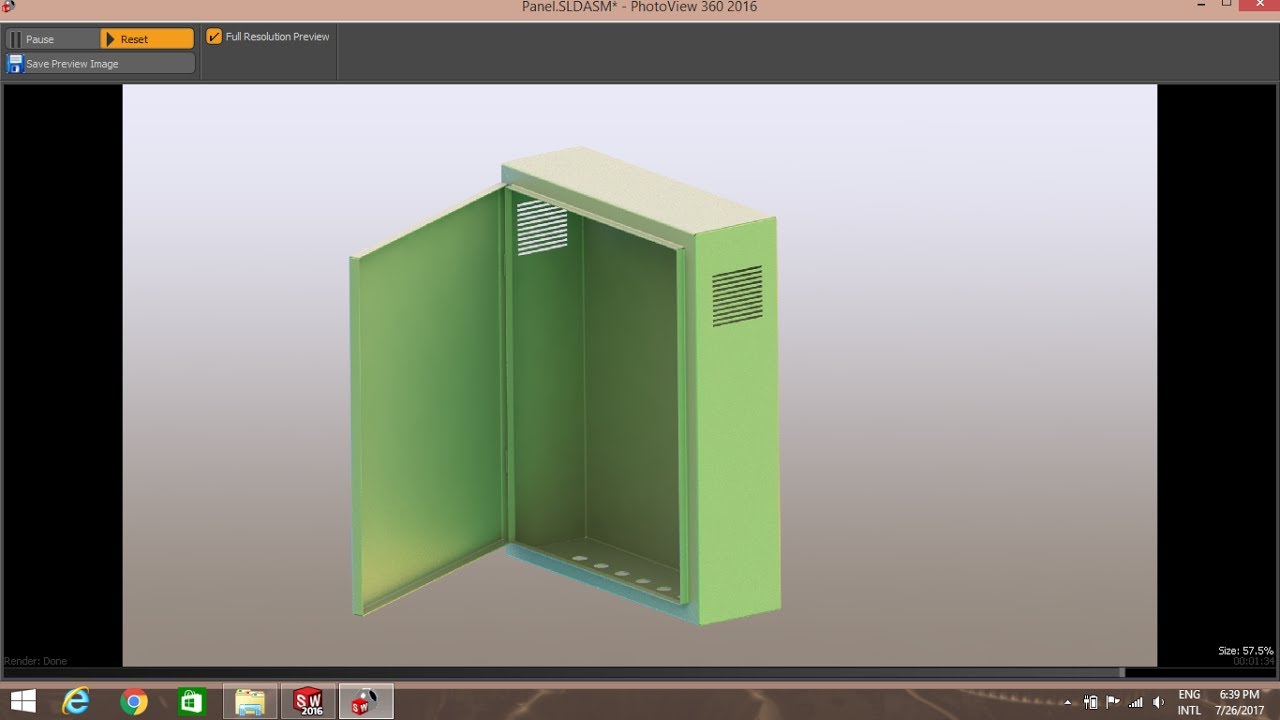 SOLIDWORKS Sheet metal Tutorial | How to make electric control panel by ...