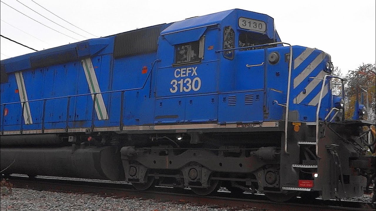 CSX L398 With CEFX Leaser Hauling Some Serious Off Roaders! - YouTube