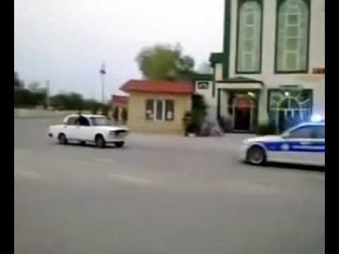 Ucar rayonu- Yol polisleri mawini tuta bilmir