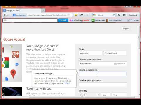 How to open a Gmail account in less than 4 minutes for dummies - YouTube