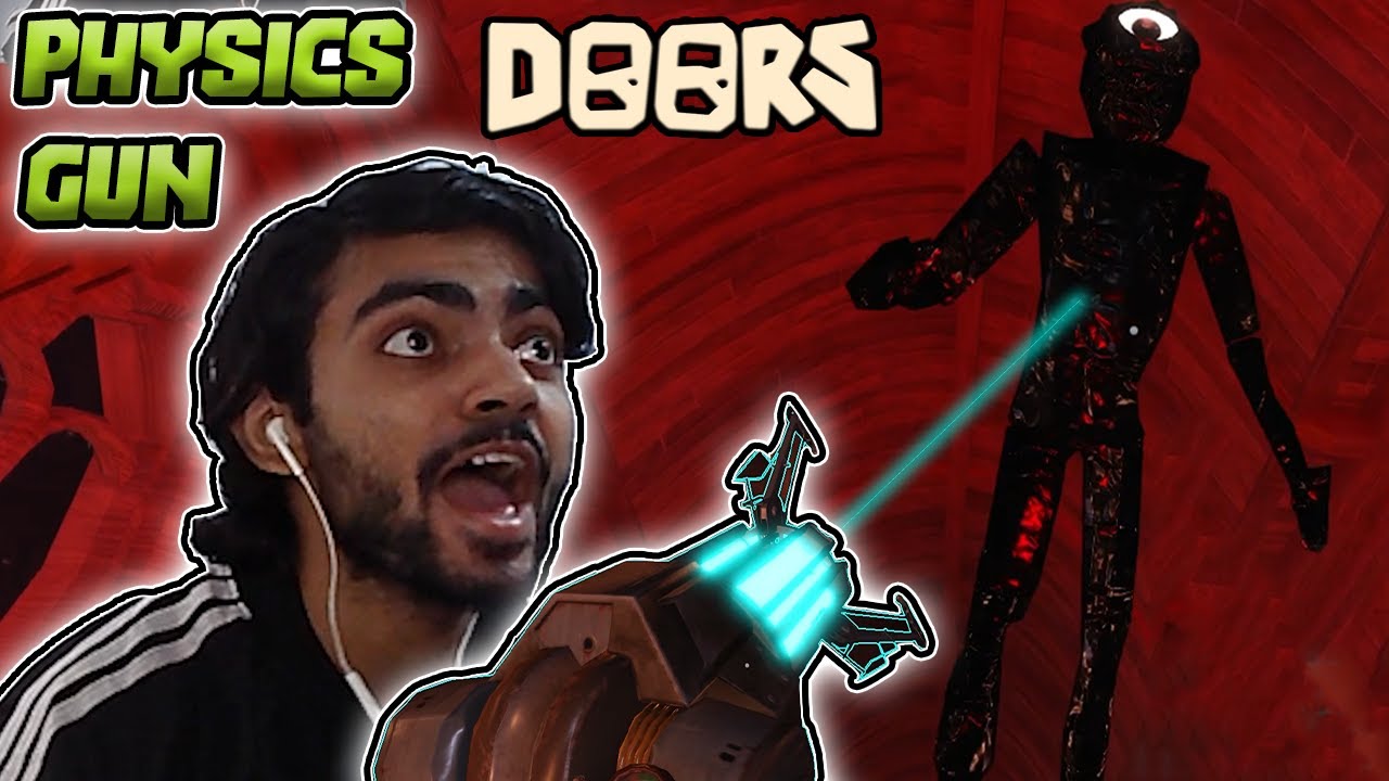 Throwing SEEK away with Physics Gun in Doors [ROBLOX] - YouTube