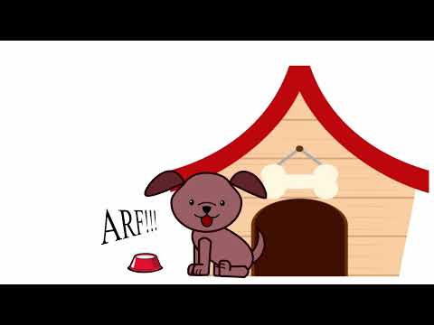 Dog Barking Simple Animation - YouTube
