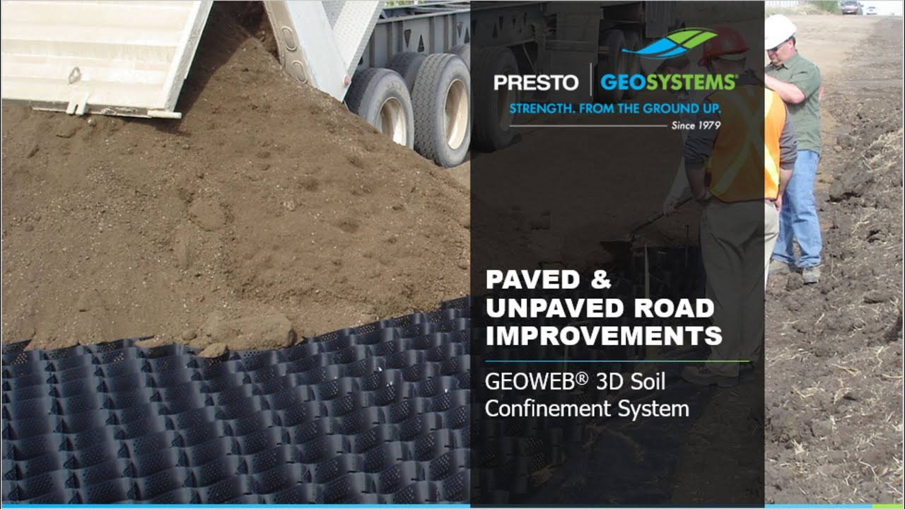 Extend the Life of Paved & Unpaved Roadways with Geocells - YouTube
