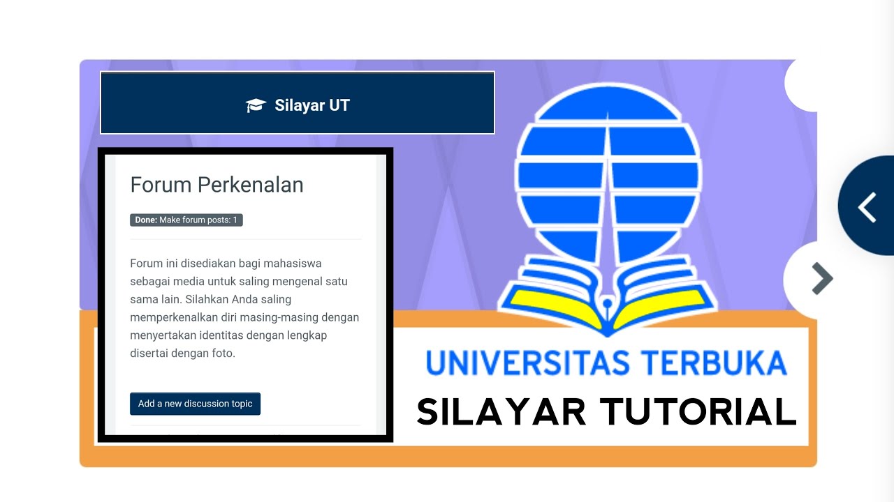 Tutorial Mudah Login dan Mengisi Forum di Silayar UT _ LMS UT - YouTube