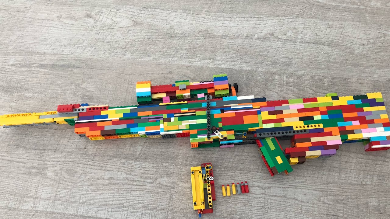 Lego awp L96a1 (working + mecanisme) - YouTube