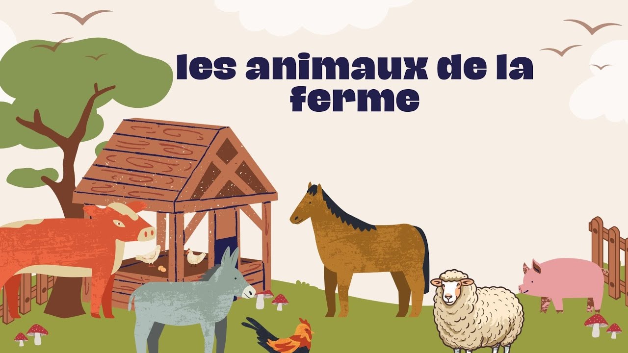 apprendre le vocabulaire des animaux de la ferme en français et anglais ...