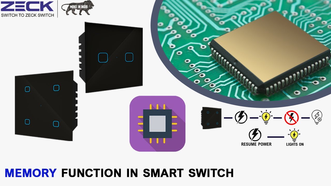 How to use Memory Functions in ZECK Smart Touch Switch - YouTube