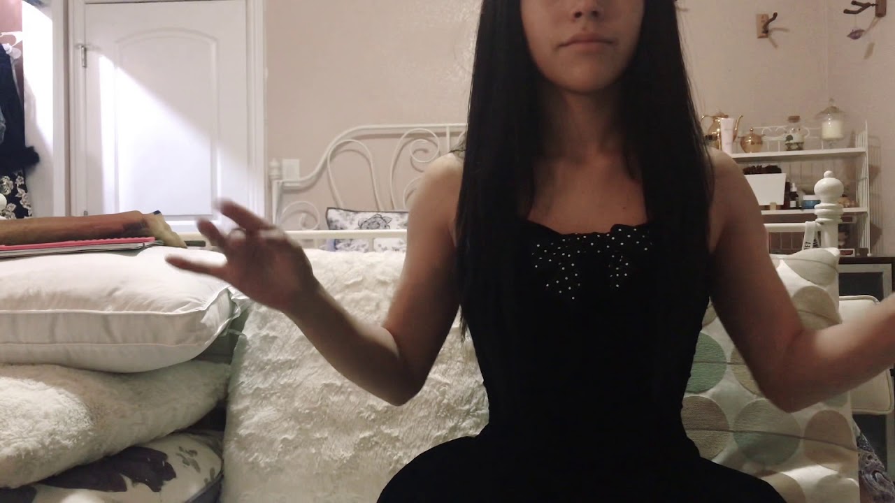 ASMR Visual w/ Lavender Silk Gloves SOFT TOUCHING - YouTube
