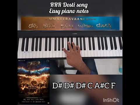 RRR- Dosti Song Easy Piano Notes | Dosti Music video | Natpu | Priyam ...
