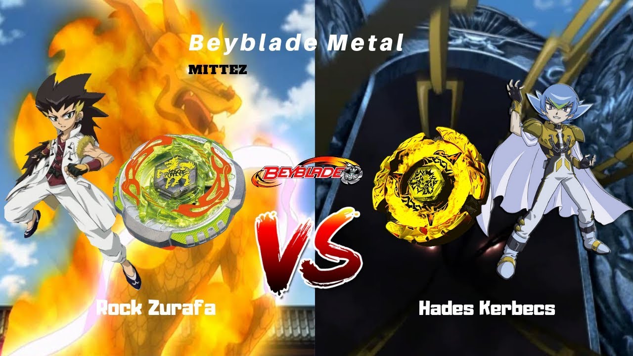 Rock Zurafa (Giraffe) vs Hades Kerbecs - Beyblade Metal Battle - 3 ...
