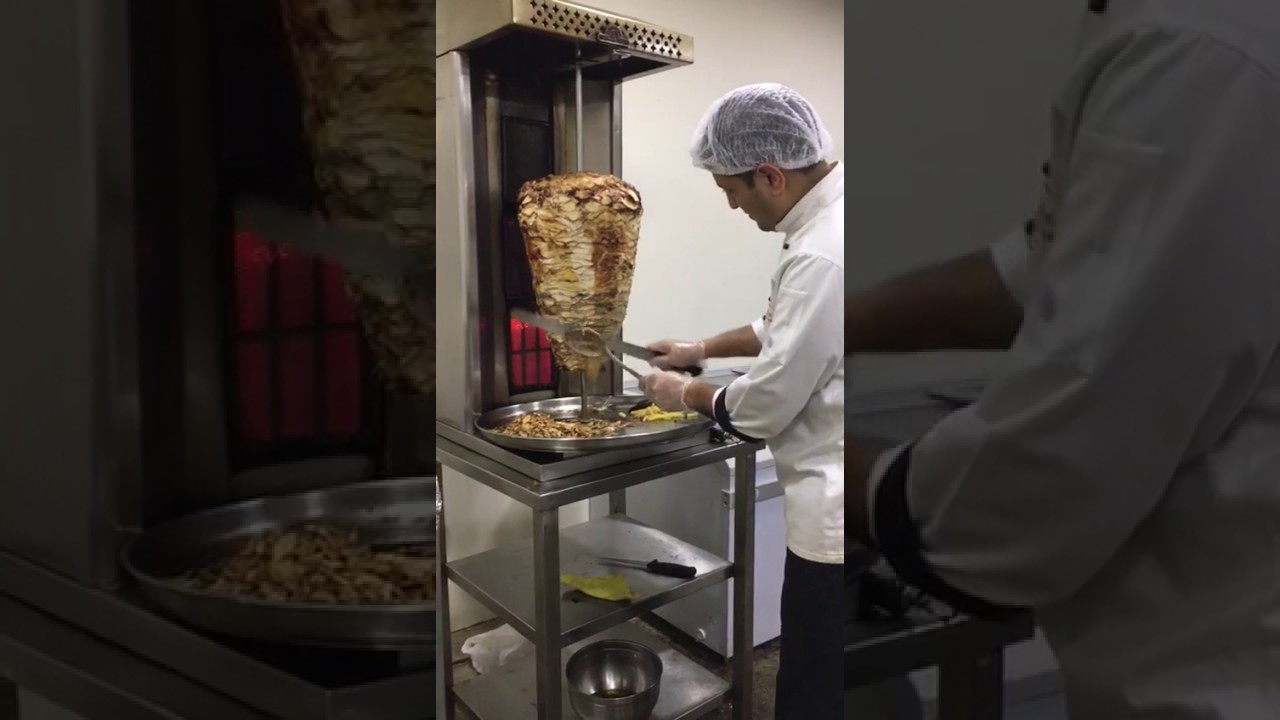How to cut shawarma - YouTube