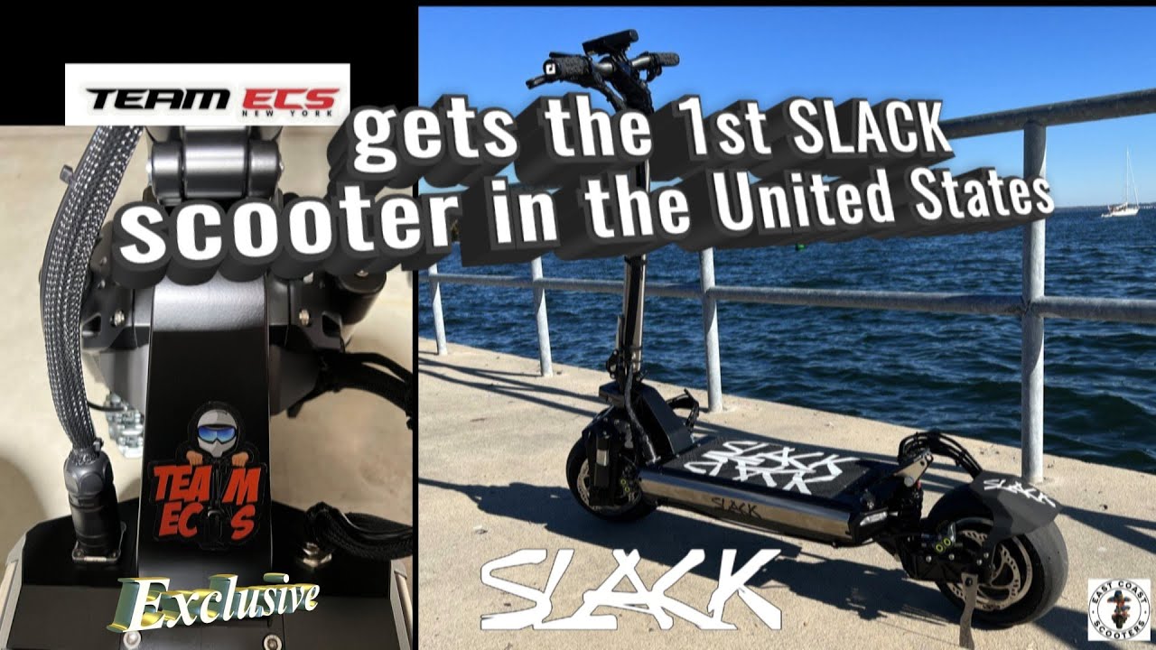 TEAM ECS is the 1st to get the SLACK scooter in the United States - YouTube