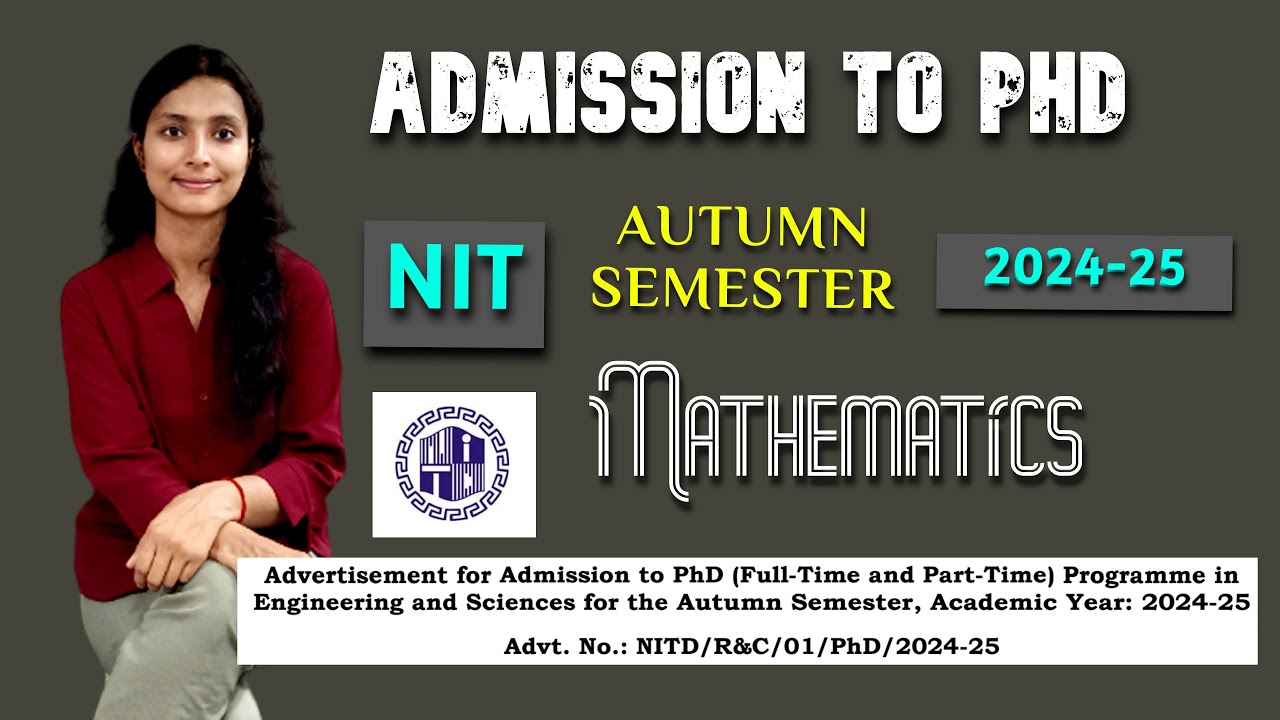PHD Admission for AUTUMN 2024-25 Opens | Important Dates, Fees of ...