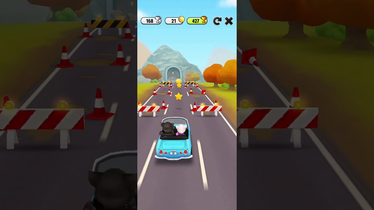 My talking tom hit the road high score - YouTube