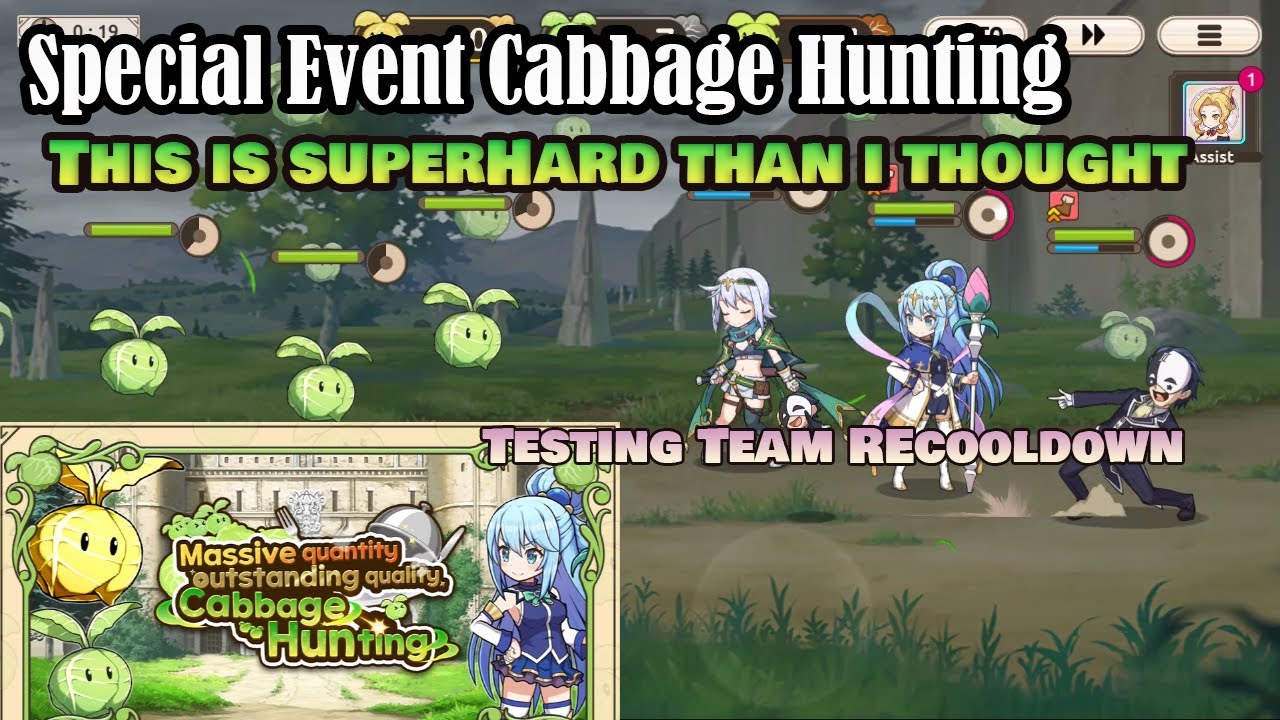 [Konosuba fantastic days]Play Cabbage Hunting Day2 - YouTube