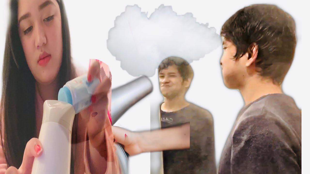 BLOW DRYER POWDER PRANK!! *MUST WATCH* 😅 - YouTube