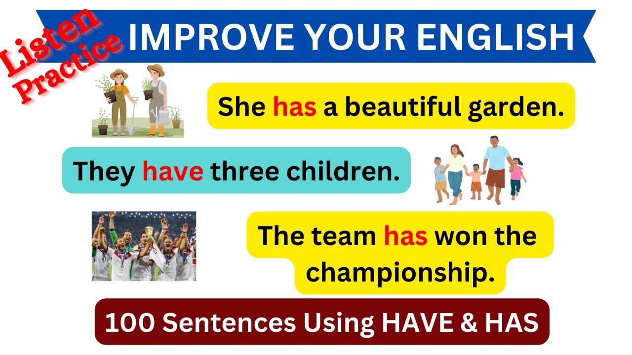 Essential English Sentences with 'Have & Has ' | Boost Your English ...
