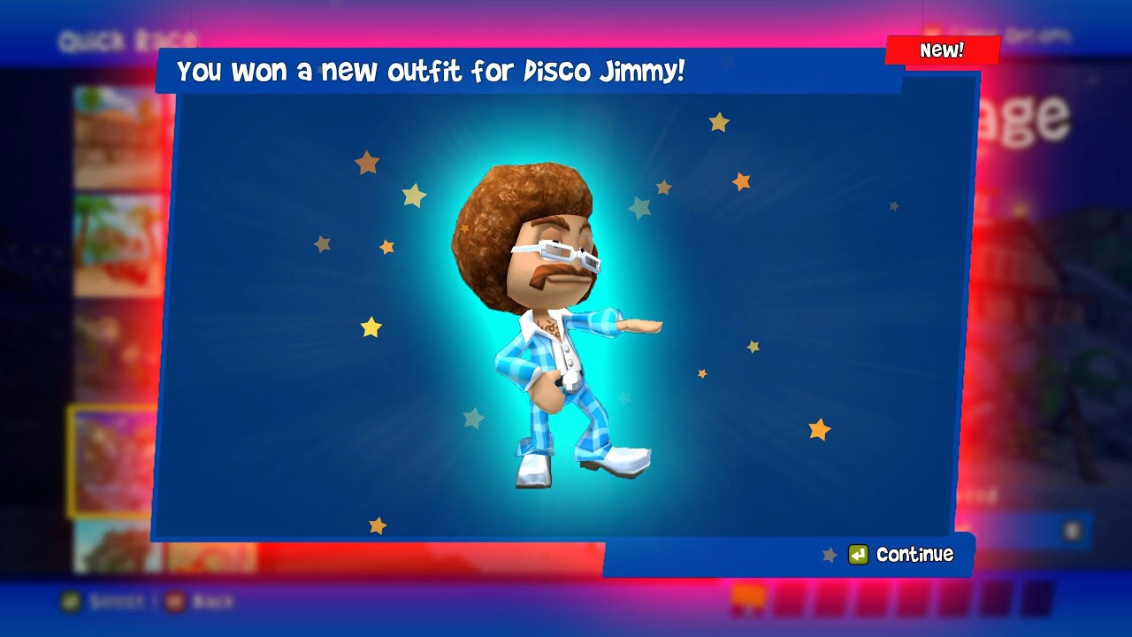 Disco Jimmy New Outfit Unlock - Beach Buggy Racing 2 PC - YouTube