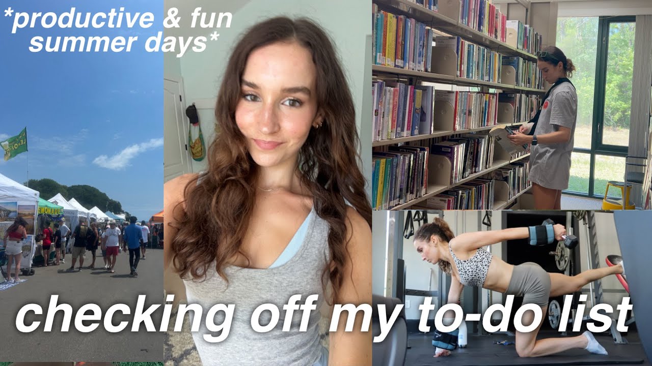 checking off my to-do list *productive, fun summer days* | running ...