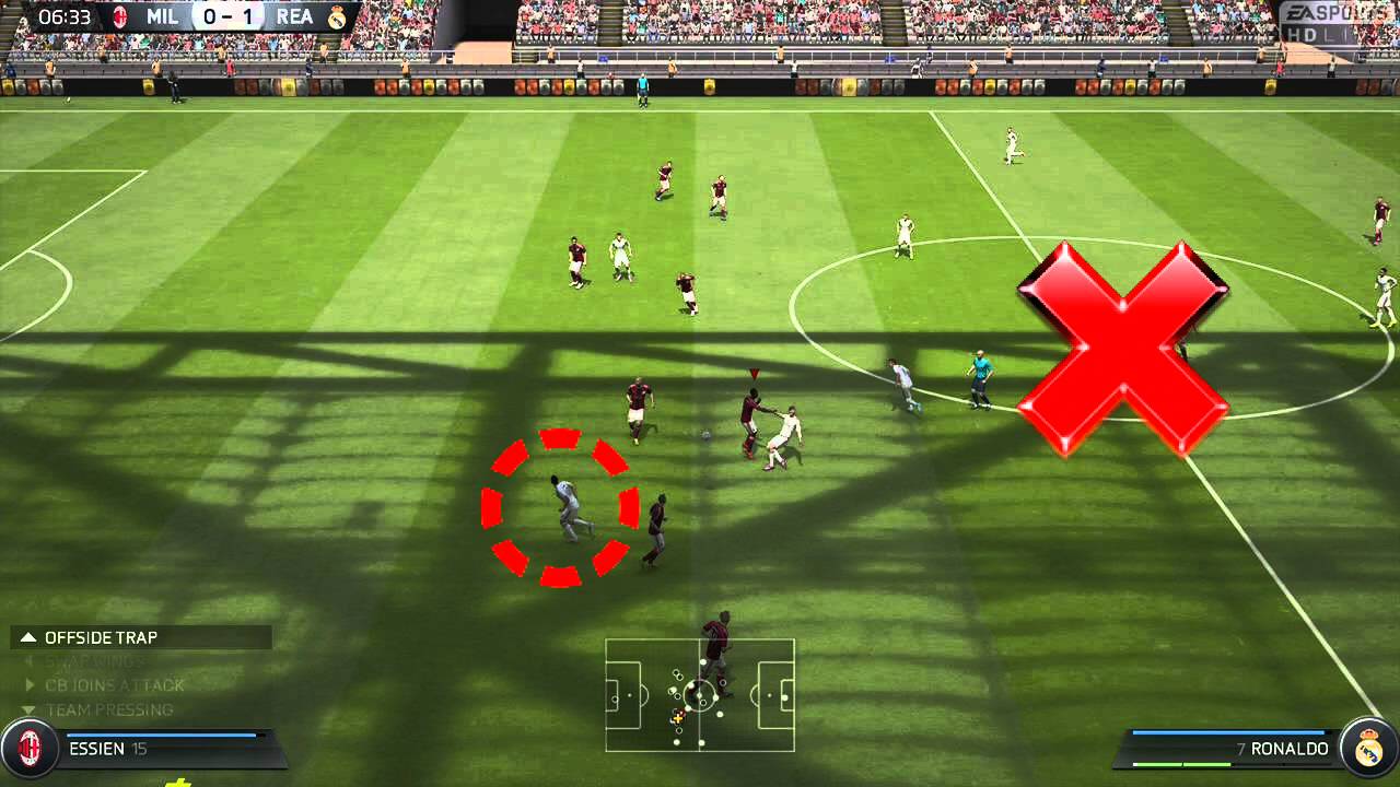 FIFA 15 | HOW TO USE OFFSIDE TRAP - YouTube