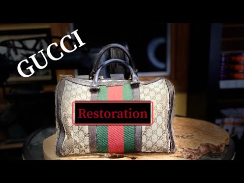Favorite GUCCI Bag, brought back to its former glory - YouTube