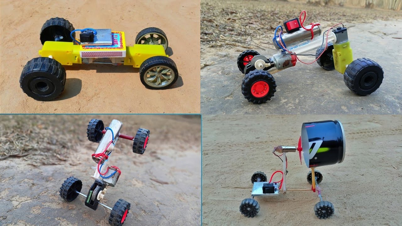 4 Creative Toy Car Making - YouTube