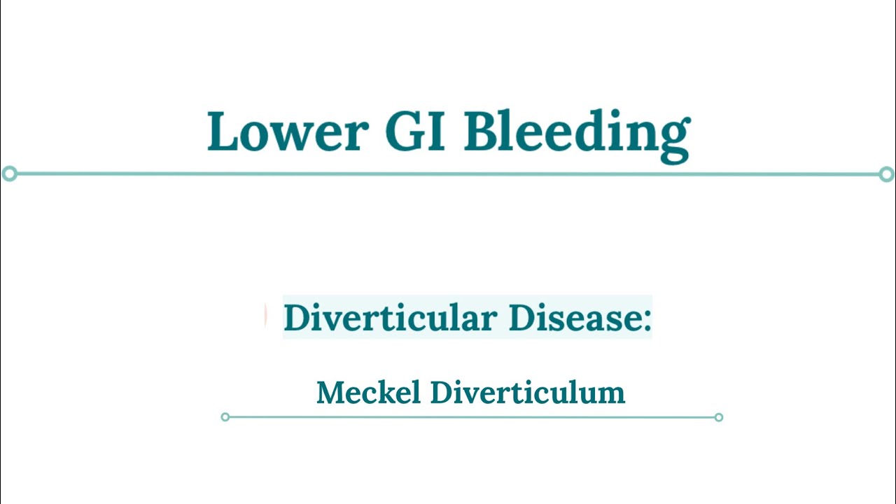 GIT surgery and Medicine | Lower GIT bleeding | Divertculosis and ...