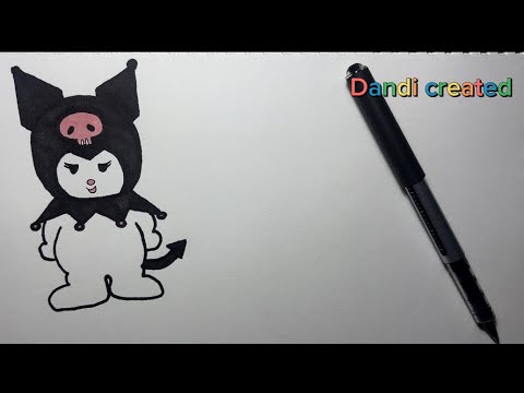 HOW TO DRAW KUROMI | DRAWING AND COLORING | STEP BY STEP | TUTORIAL ...