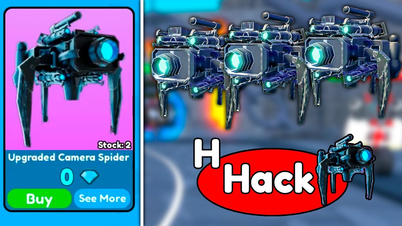 😱 I GOT THE UPGRADED CAMERA SPIDER FOR 0 GEMS! ☠️ NEW *HACK* ABILITY in ...