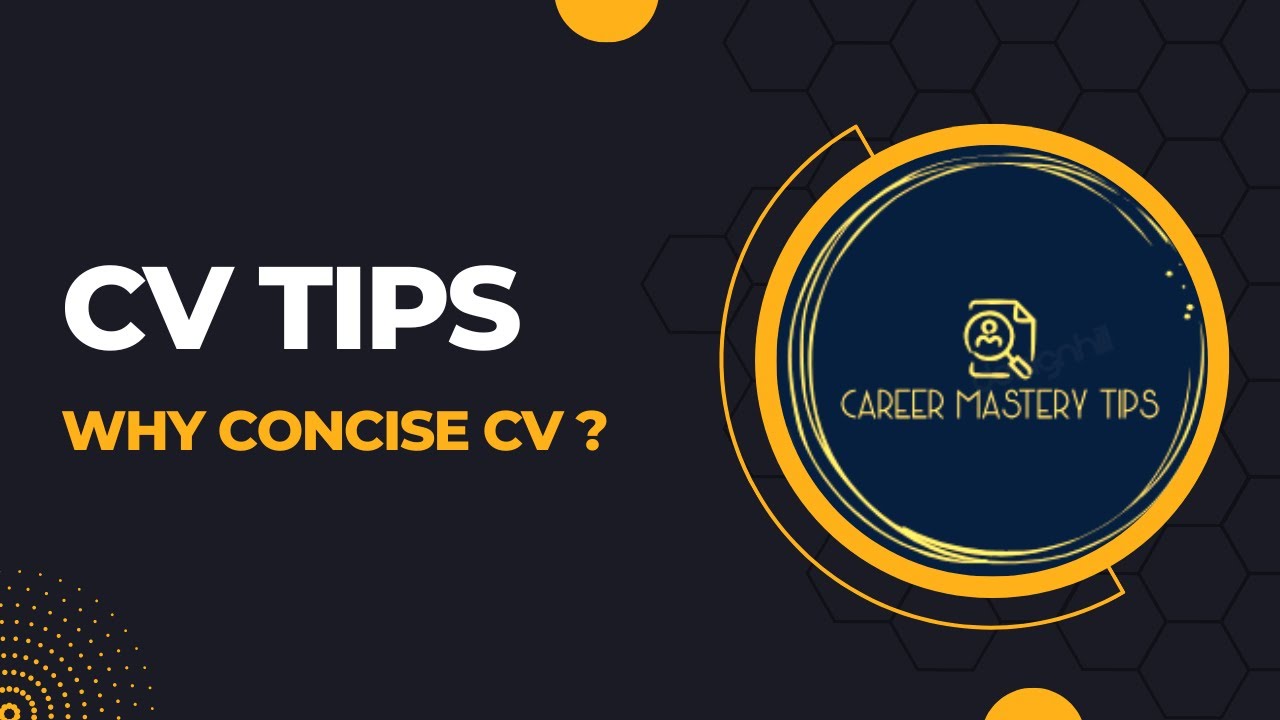 Advantages of a Concise CV - YouTube